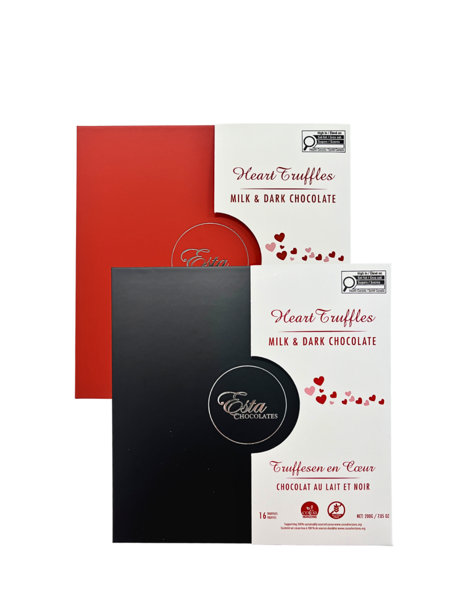 16 Heart Truffle Box – Esta Chocolates