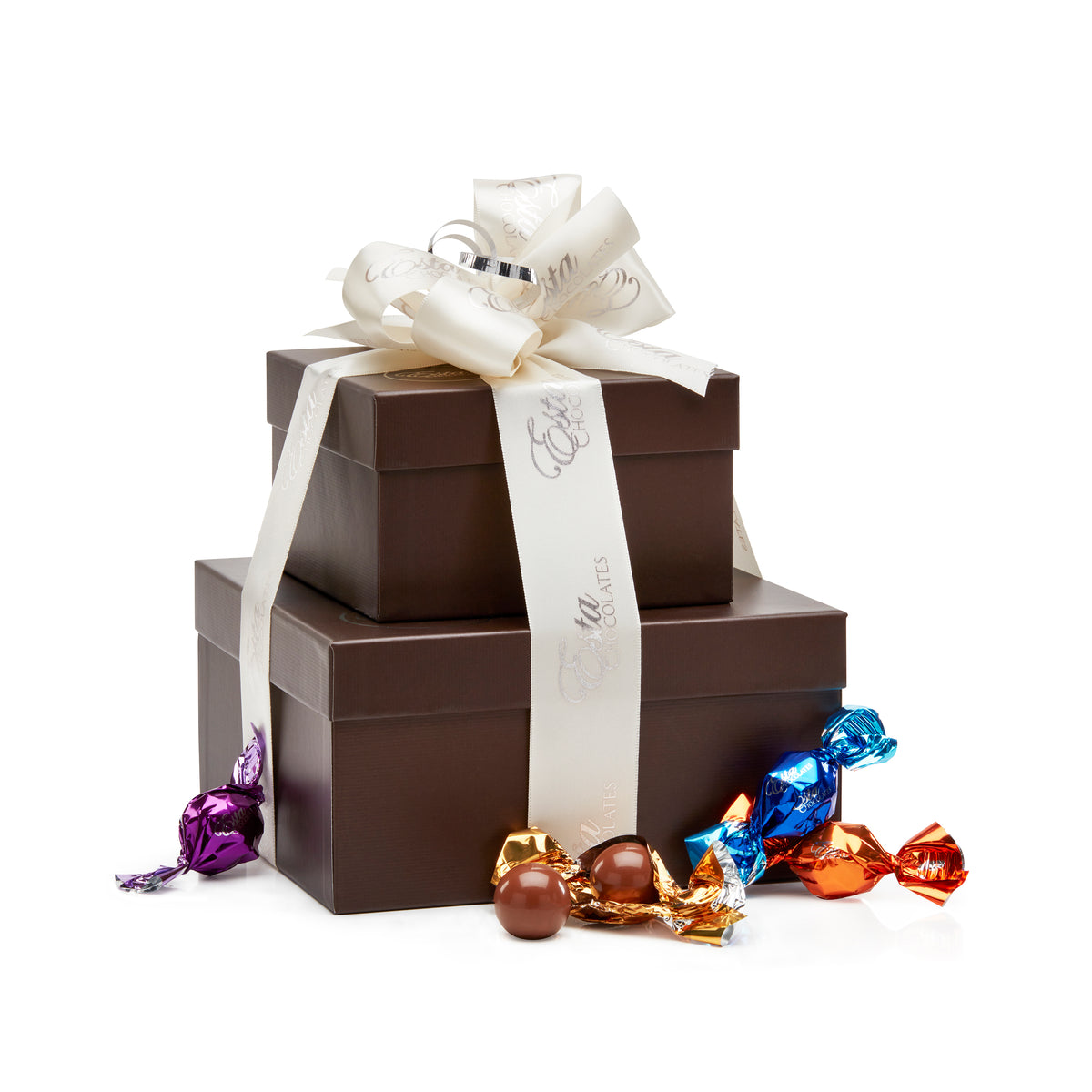 Brown Tower Box – Esta Chocolates