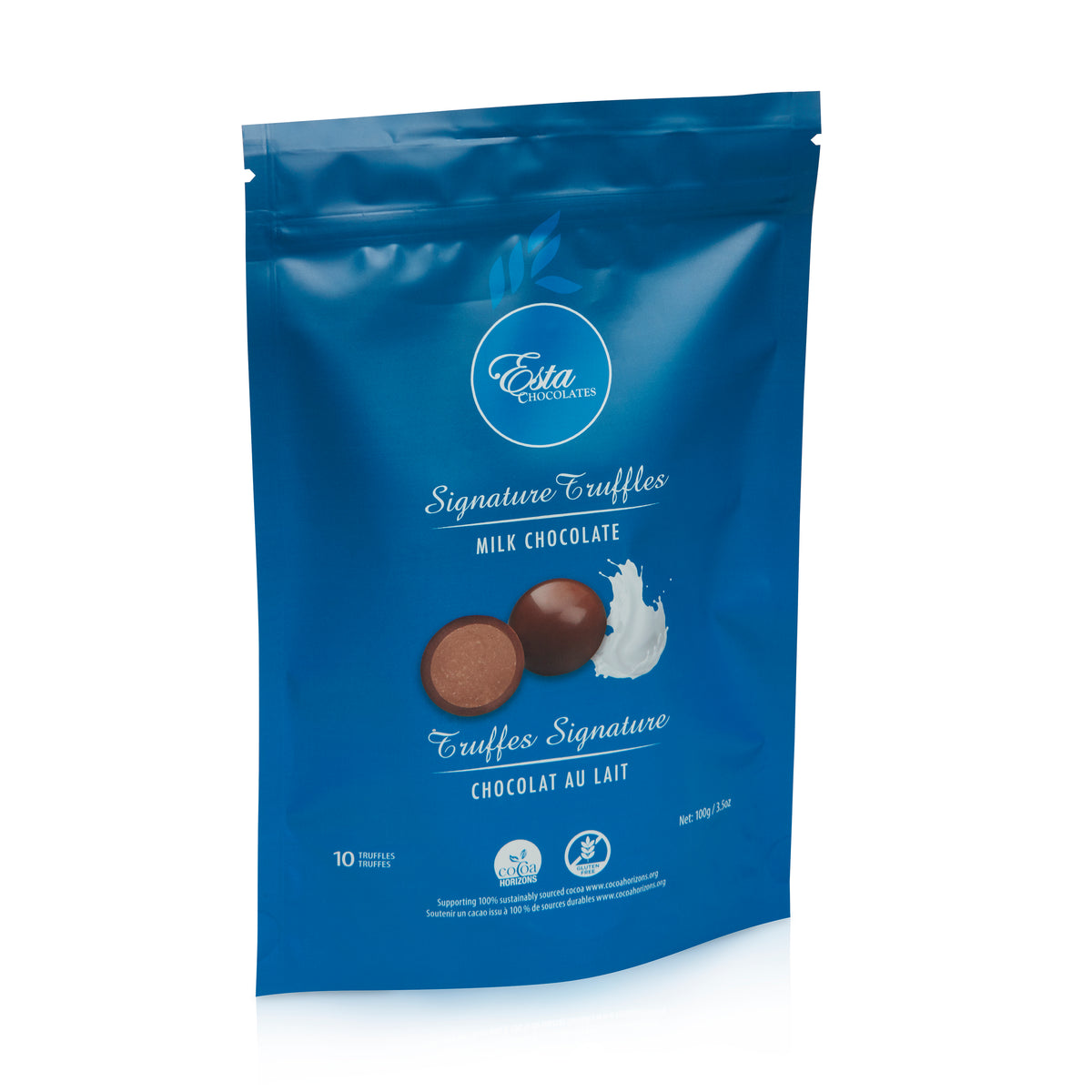 10 Truffle Pouch - Milk – Esta Chocolates